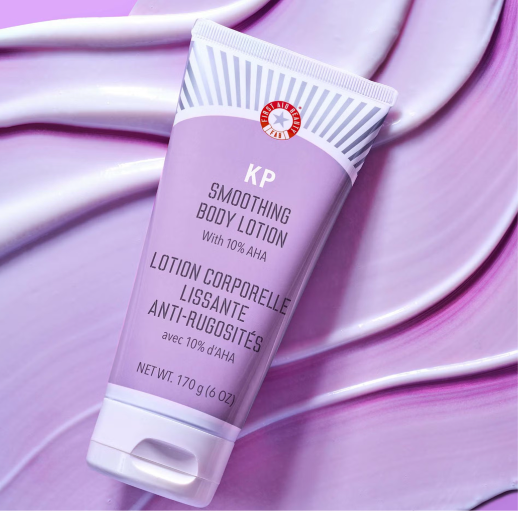 First Aid Beauty- KP Smoothing Body Lotion with 10% AHA – All Original ...